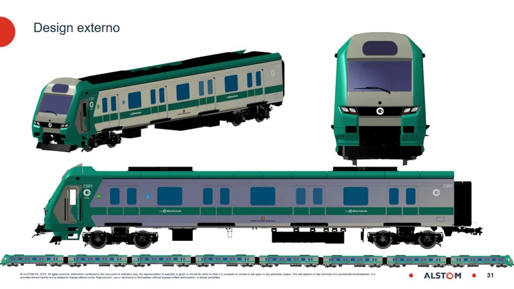 Alstom revela layout dos novos trens das linhas 8 e 9 da ViaMobilidade