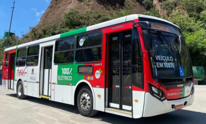 Suzantur coloca mais um ônibus 100% elétrico em operação em Mauá
