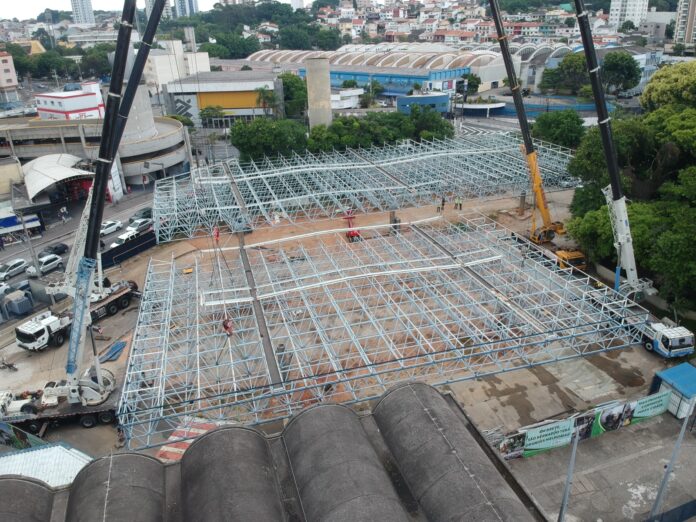 BRT-ABC avança na construção do novo Terminal São Bernardo