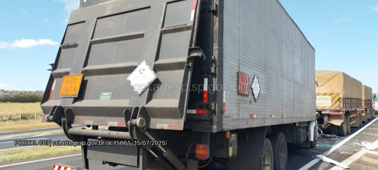 Colisão grave na rodovia Anhanguera